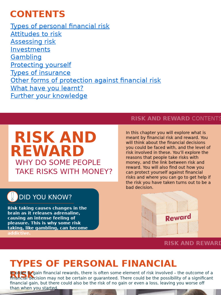 Understanding Financial Risk and Reward | PDF | Stocks | Investing