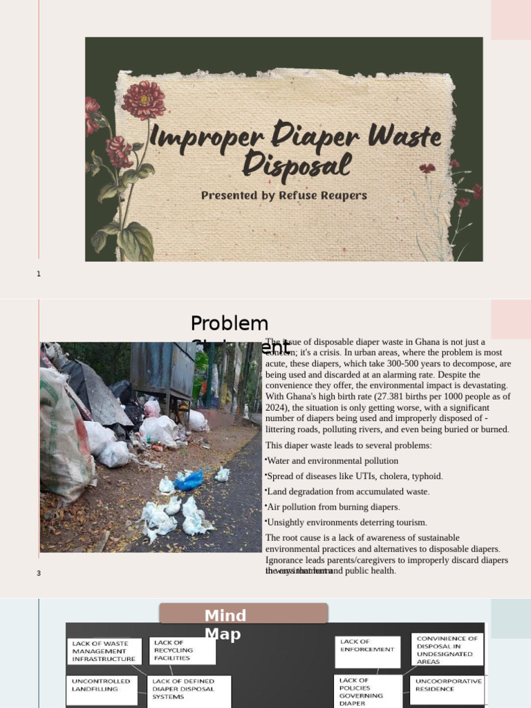 Refuse Reapers Final - Presentation Slides | PDF | Waste Management | Diaper