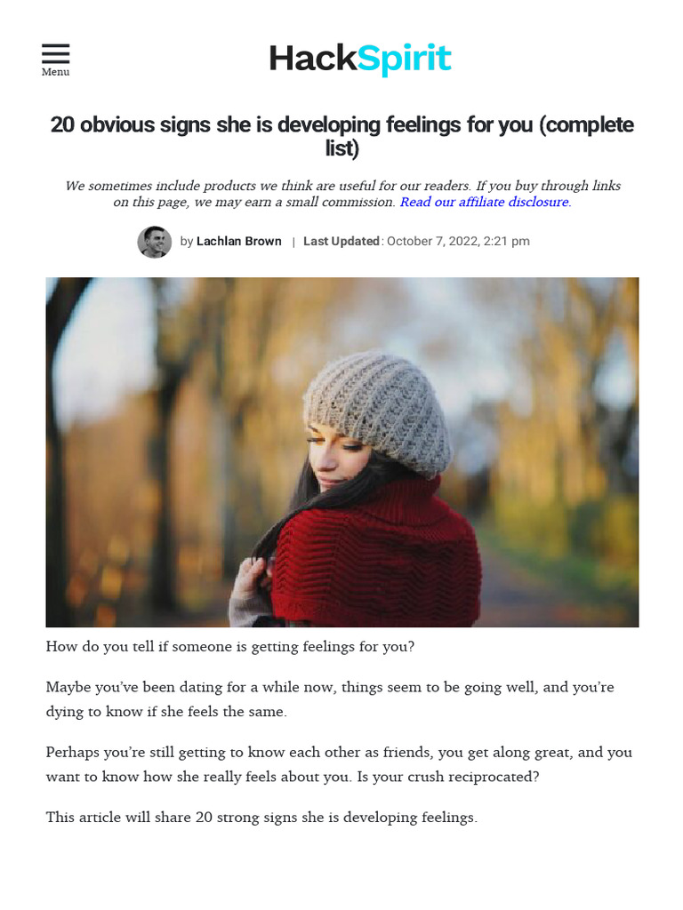 20obvioussignssheisdevelopingfeelingsforyou (Completelist) HackSpirit ...
