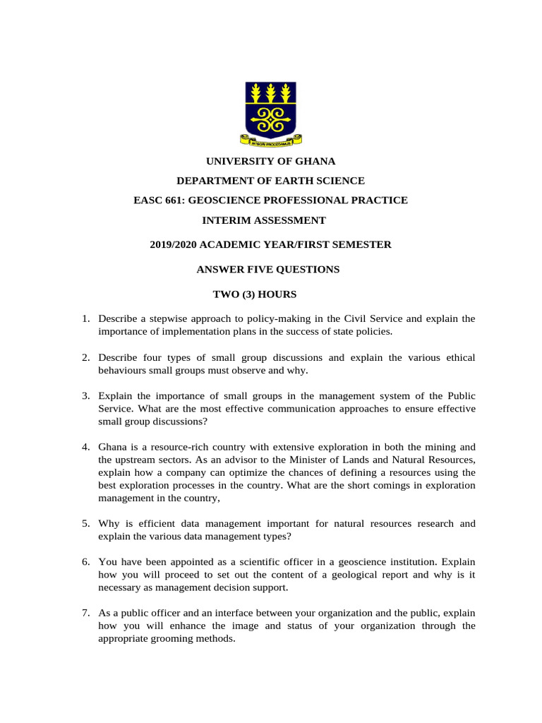 EACS 661 - Interim - Assessment | PDF