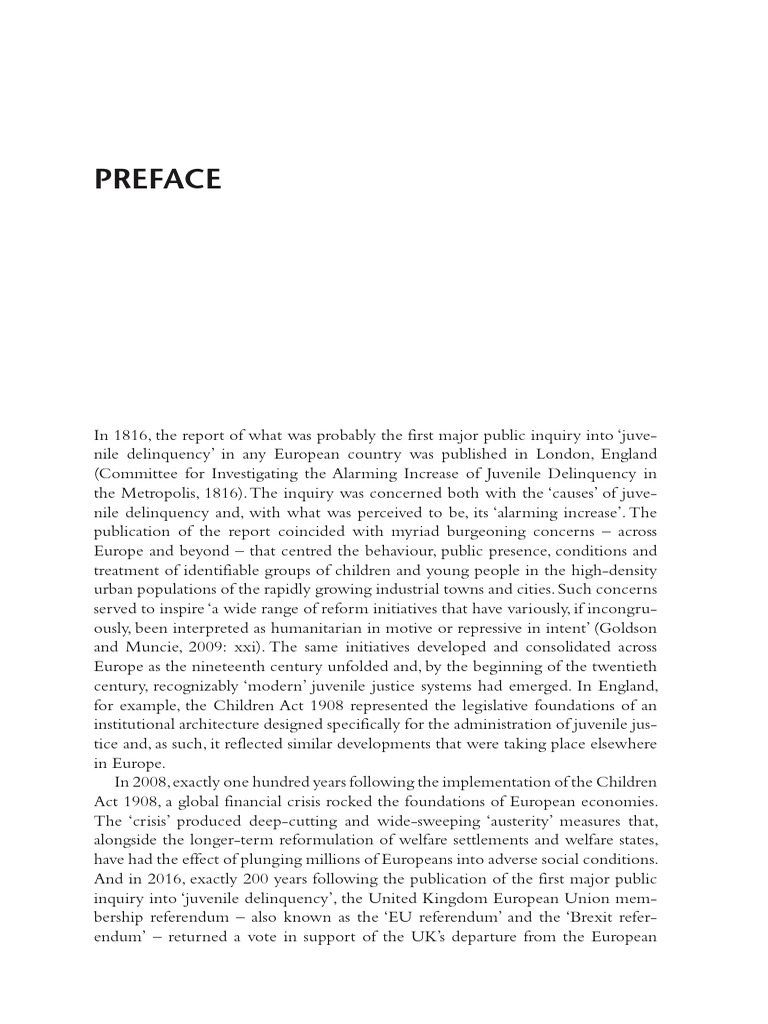 Barry Goldson - Juvenile Justice in Europe - Past, Present and Future ...
