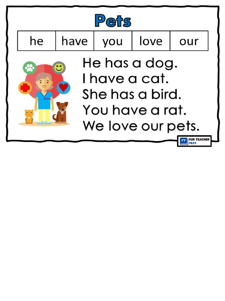 Share Easy Reading Passages With Sight Words | PDF