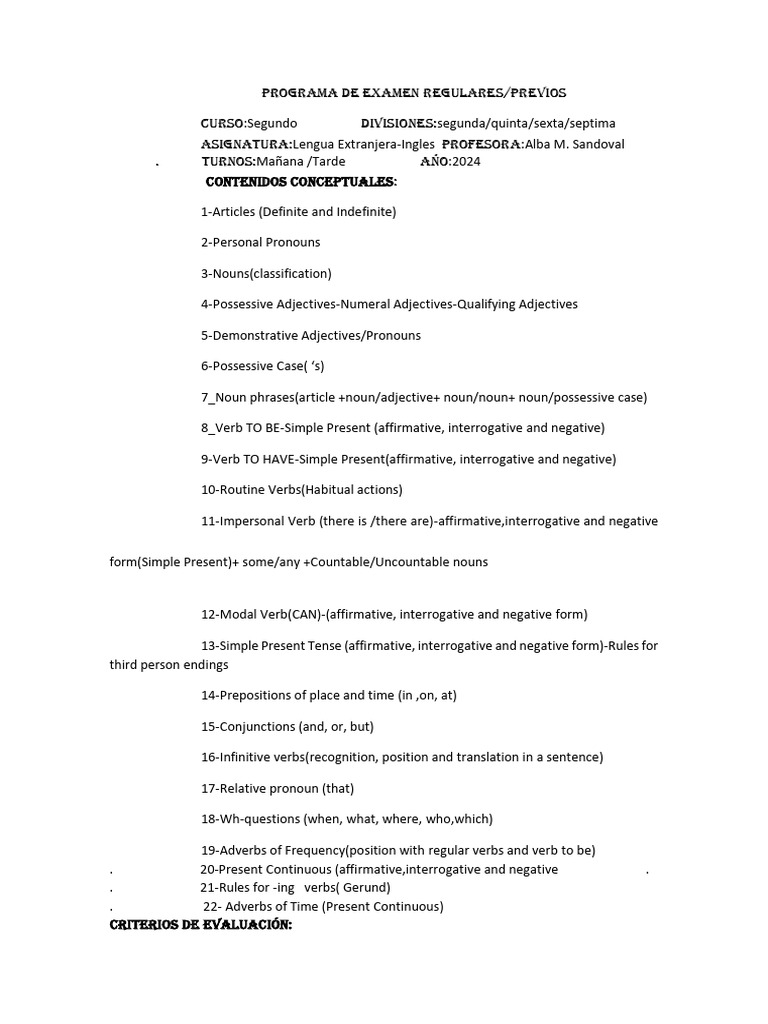 Programa de Segundo E2 2023 | PDF | Lingüística