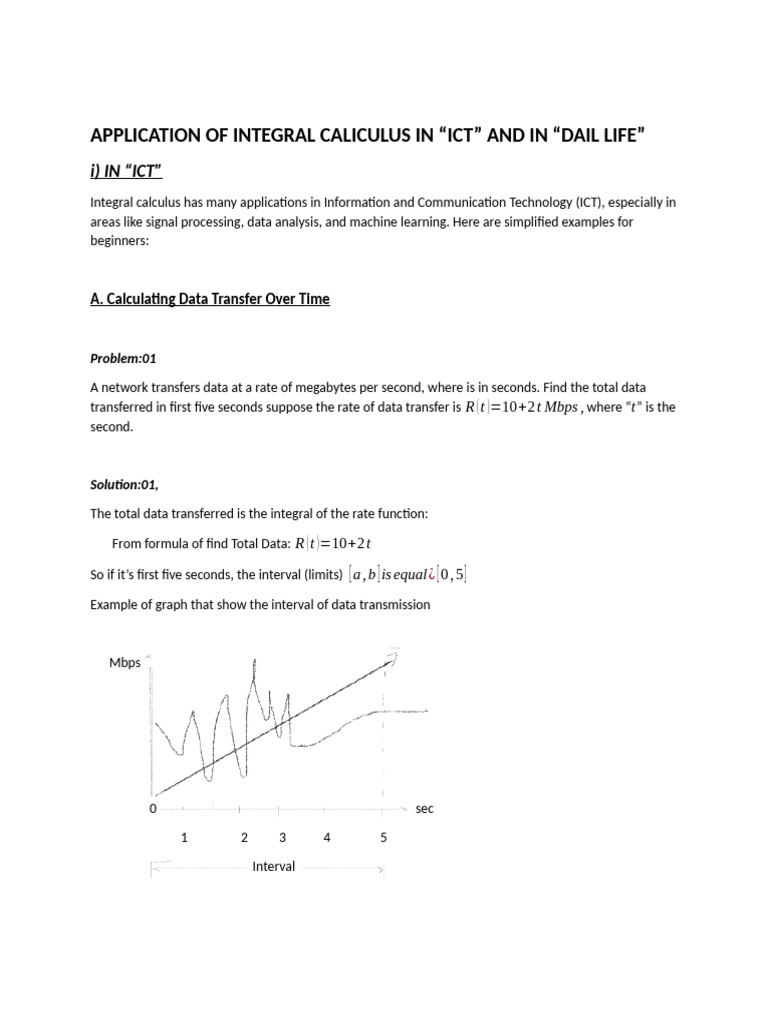 Application of Integral Caliculus in | PDF | Calculus | Integral