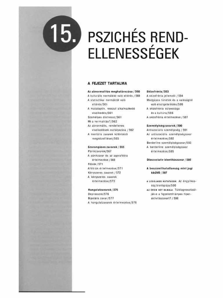 Atkinson Pszichológia 15. fejezet (45) | PDF