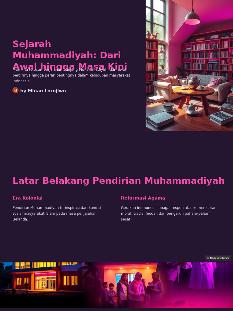 Sejarah Muhammadiyah Dari Awal Hingga Masa Kini | PDF