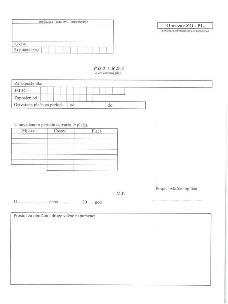 Obrazac o Kućici | PDF