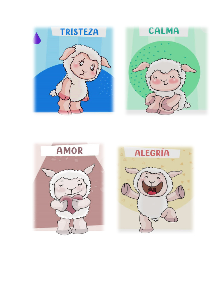 Emociones Con Ovejita Nanai | PDF