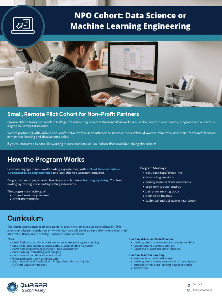 NPO Partners DS_ML Pilot One-Pager | PDF | Machine Learning | Data Science