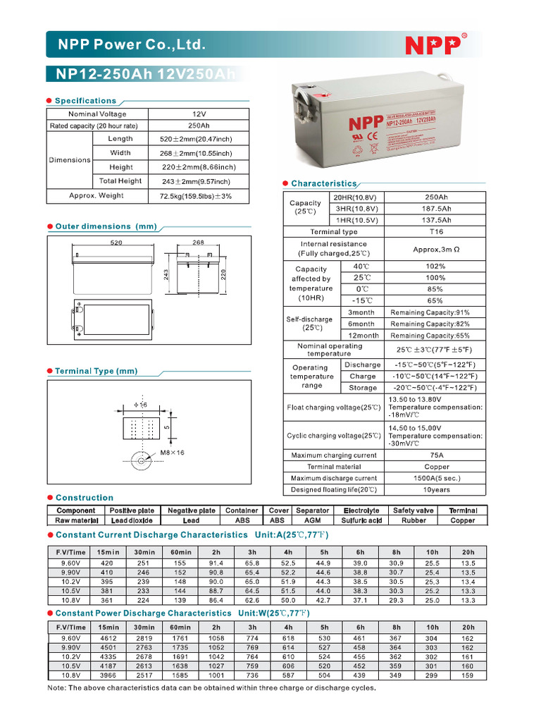 np12-250-ah-b | PDF