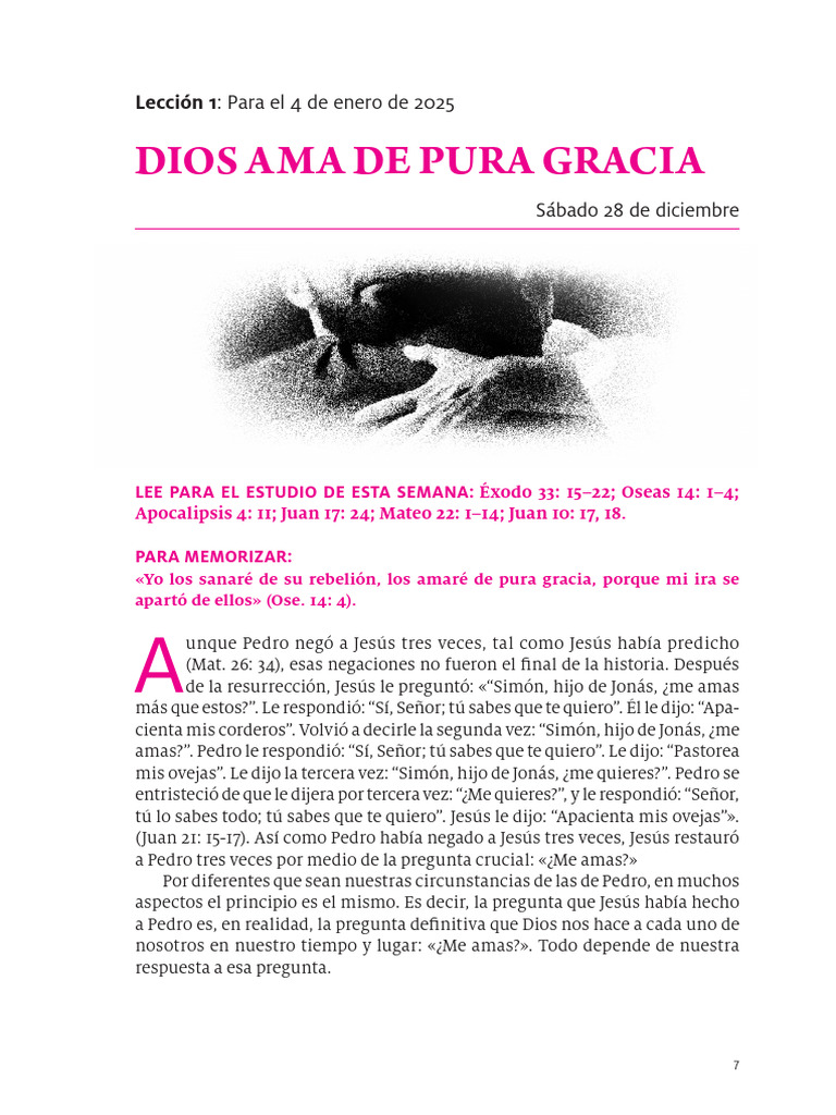 Absg 25 Q1 Es L01 | PDF | Amor | Dios