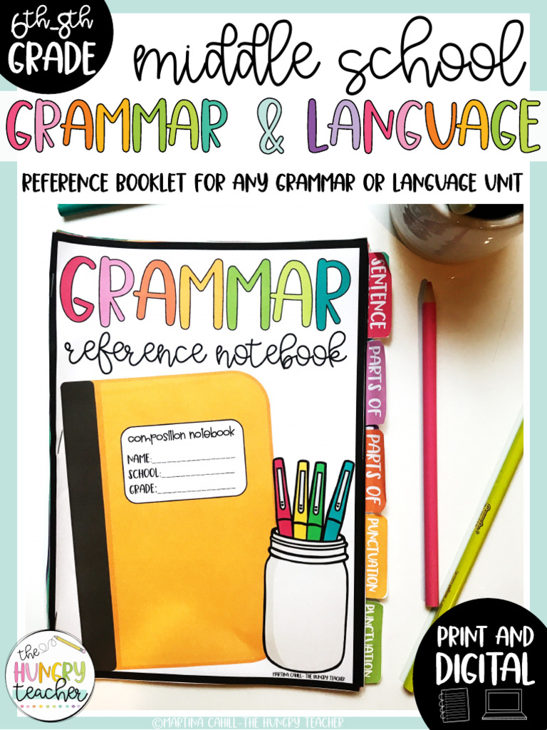 Grammar Notebooks Tabs Reference Pages | PDF | Verb | Clause