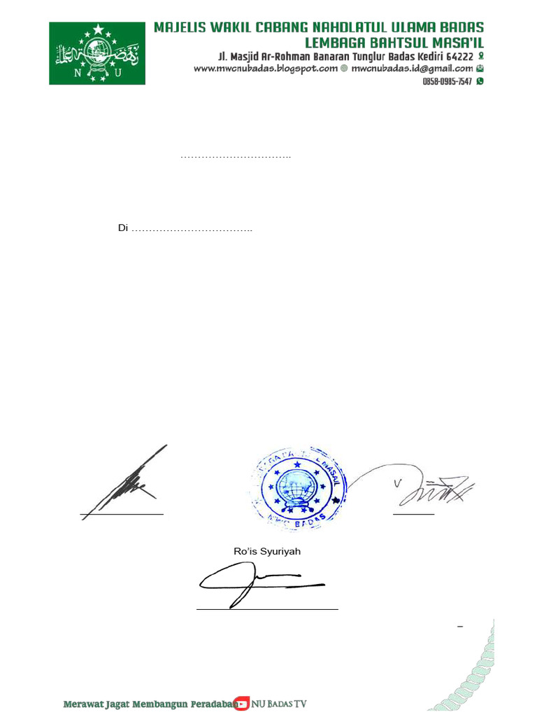 Undangan LBM 3 | PDF