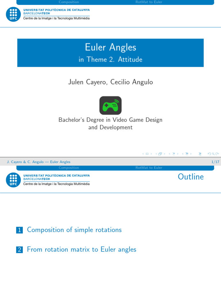 RotMat to Euler Angle Conversion Guide | PDF | Rotation | Linear Algebra