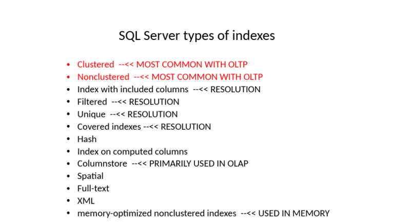21 TYPES OF INDEXES | PDF
