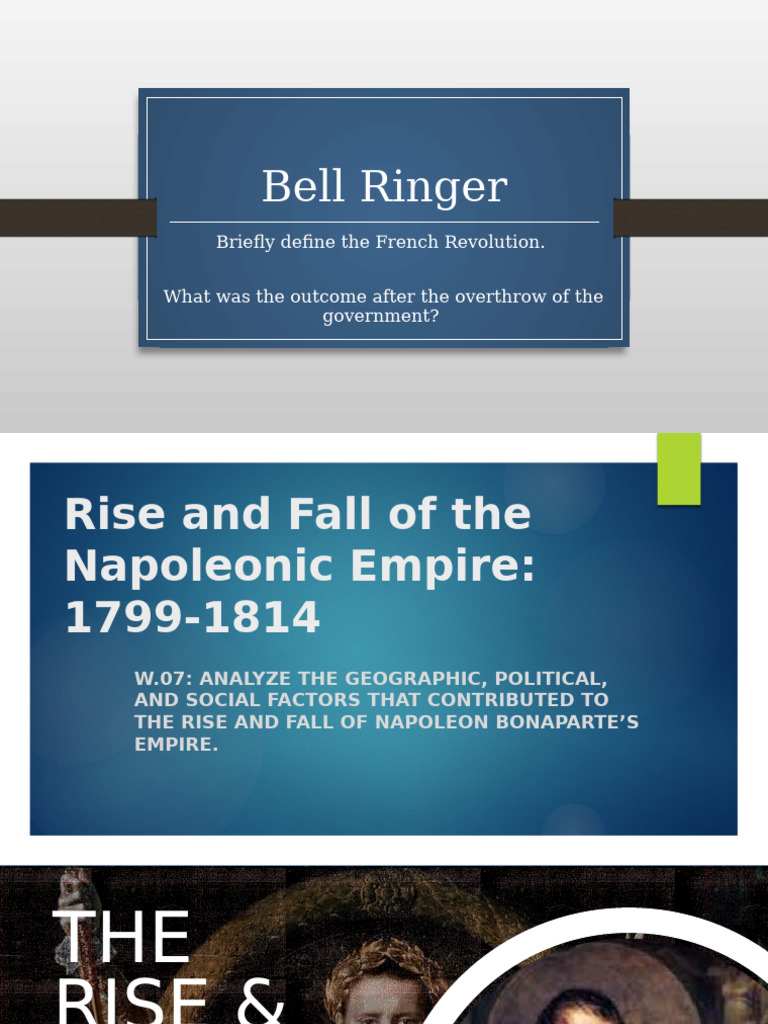 Rise+and+Fall+of+Napoleon+Notes+2023 | PDF | First French Empire | Napoleon
