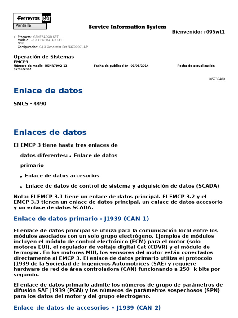 Enlace de Datos Generador C3.3 | PDF | Scada | Informática