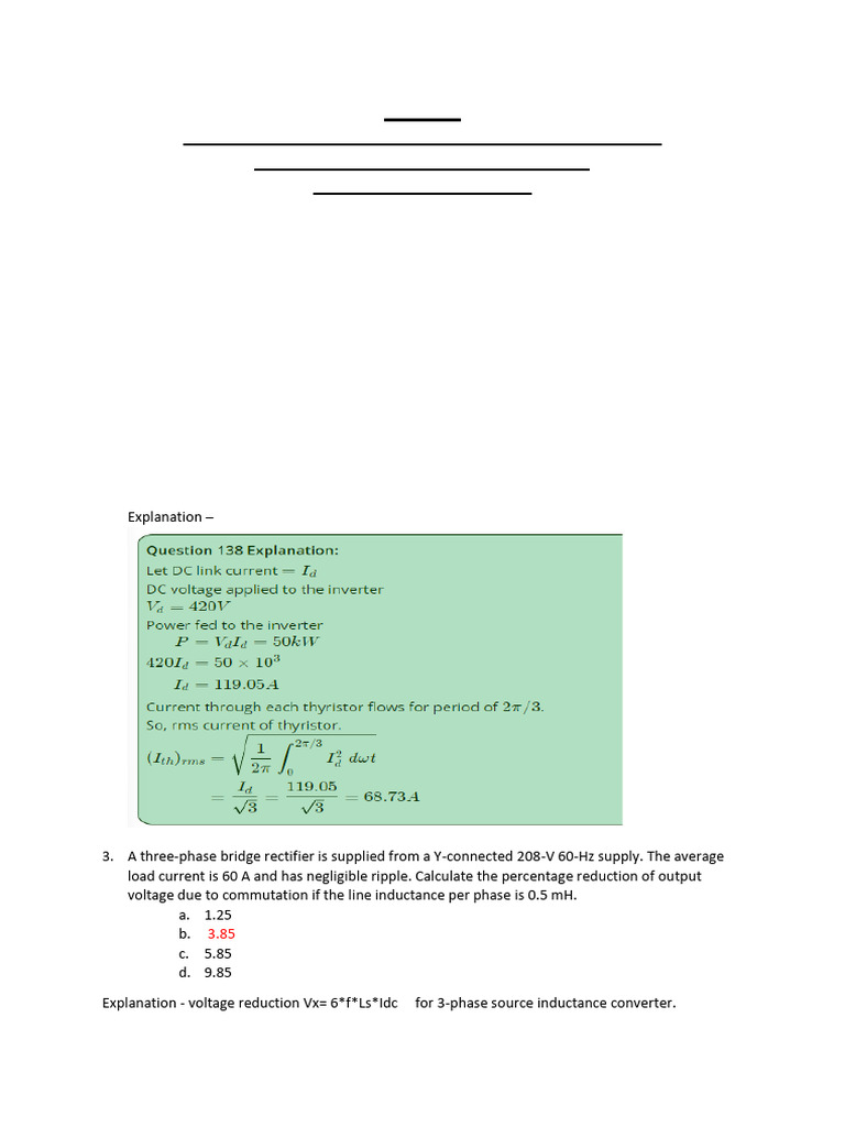 Assignment -3 Sol | PDF | Rectifier | Electrical Components