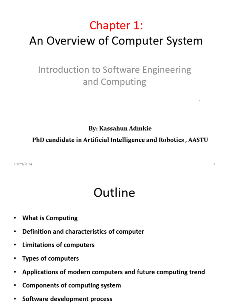 Overview of Computer Systems and Types | PDF | Software | Control Flow