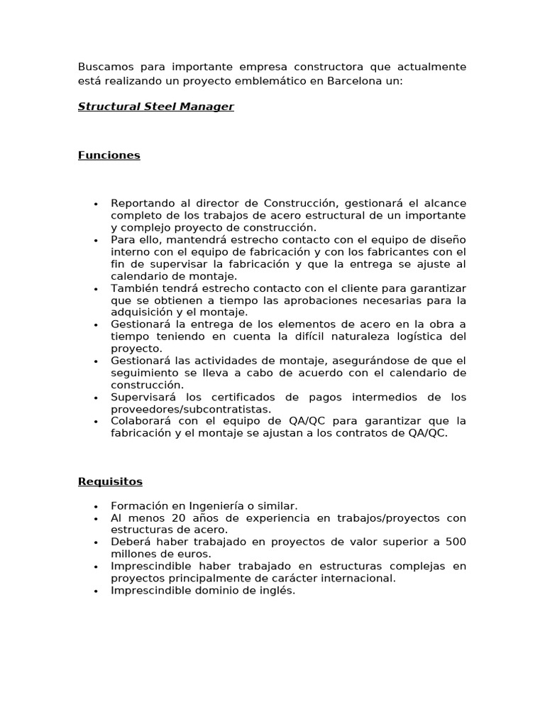Perfil Structural Steel Manager | PDF