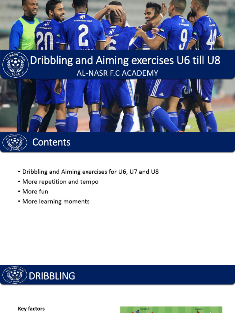 Dribbling and Aiming Exercises U6 Till U8 | PDF | Sports | Association Football