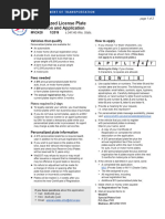 Vehicle Change Application Form (VEH 006) | PDF | Vehicle Registration ...