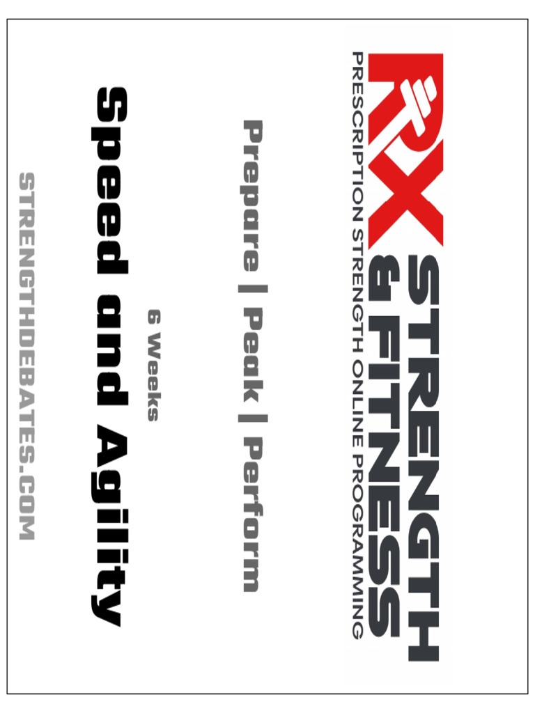 Free 6 Weeks Speed Agility | PDF | Foot