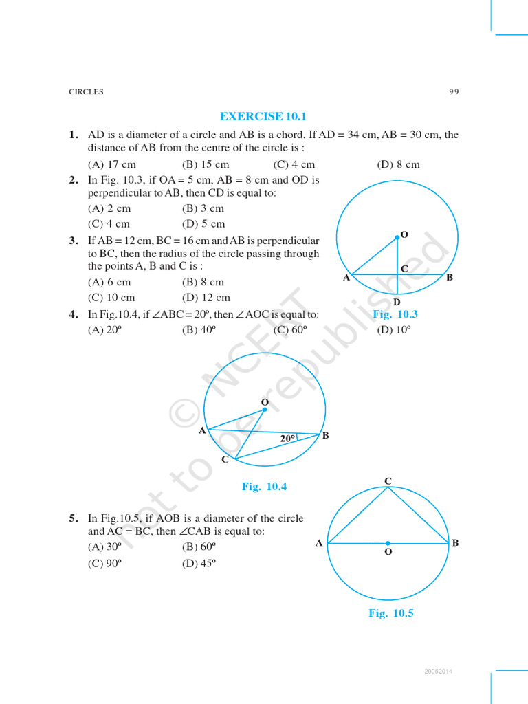 Circle (Revision) | PDF