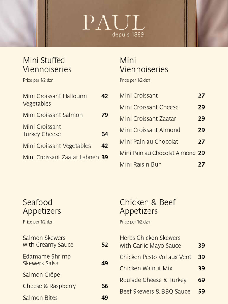 2024 Catering Menu en 055607 | PDF | Turkey Meat | Sauce