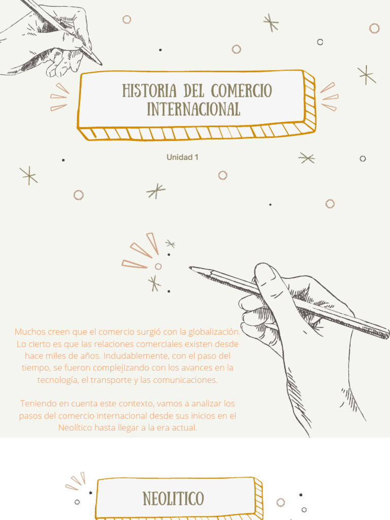 Unidad 1 Historia del comercio internacional | PDF | Comercio | Agricultura