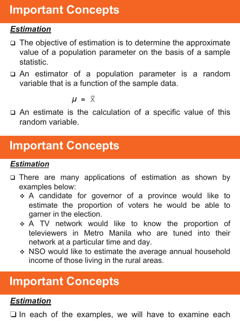 Understanding Sample Size in Estimation | PDF | Sampling (Statistics) | Estimation Theory