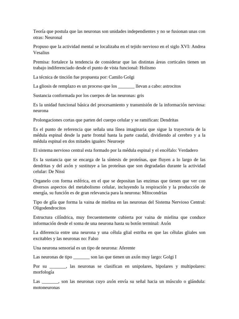 Fundamentos del Sistema Nervioso | PDF | Neurona | Sistema somatosensorial