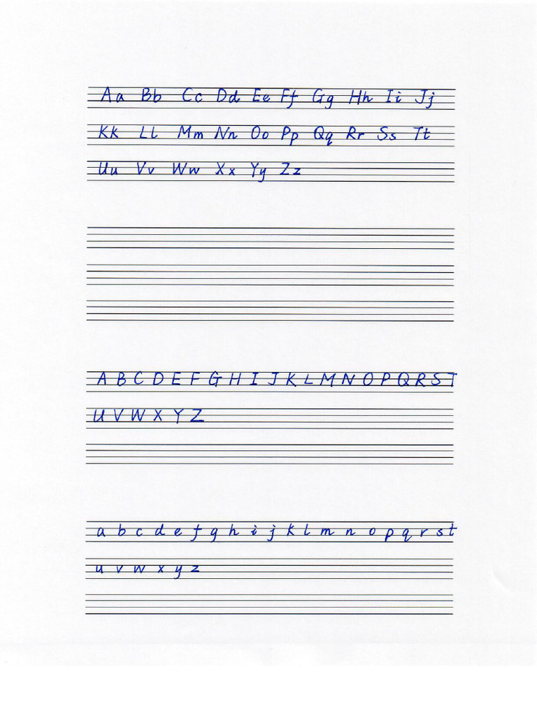 Alphabet writing practice | PDF