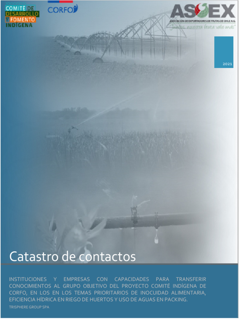 Catastro Empresas Instituciones Final | PDF | Riego | Seguridad alimenticia
