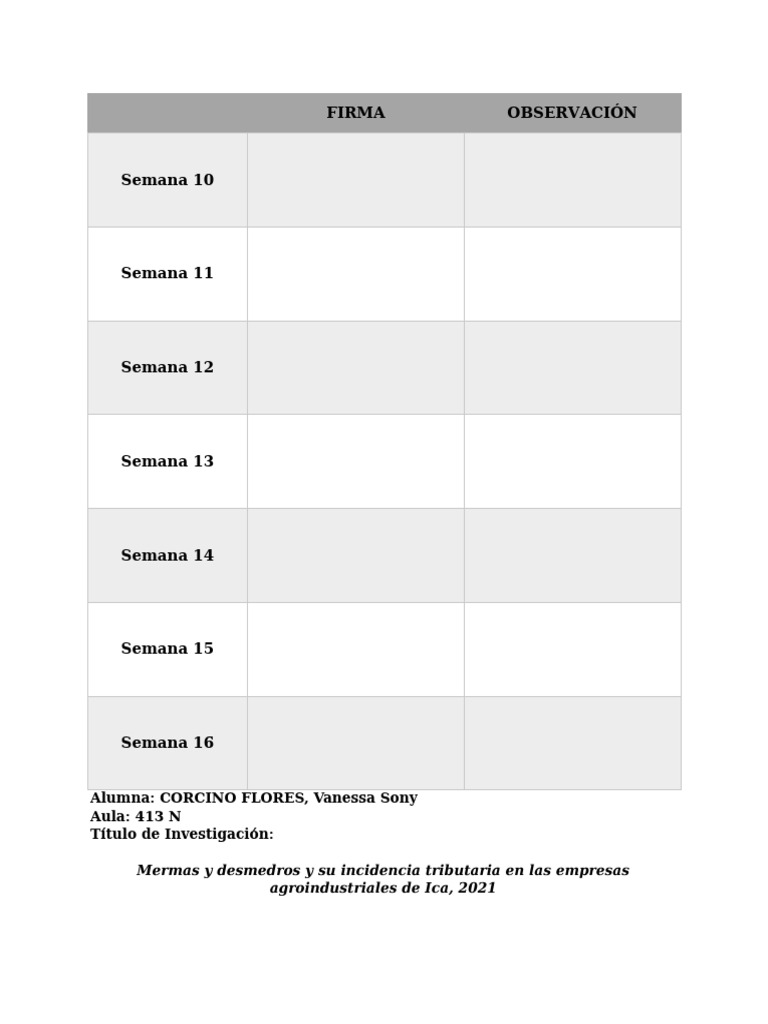 Hoja De Control Pdf 9984