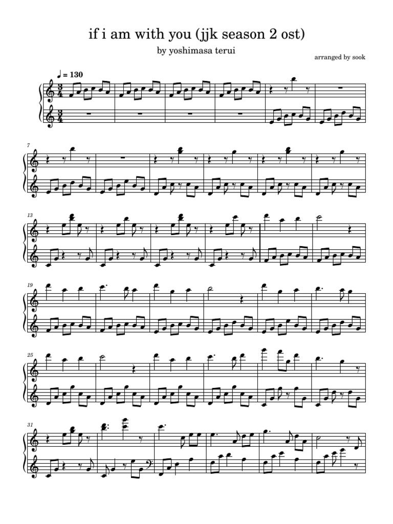 JJK Season 2 OST Sheet Music | PDF