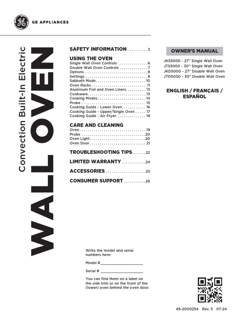 GE Wall Oven Manual | PDF | Home