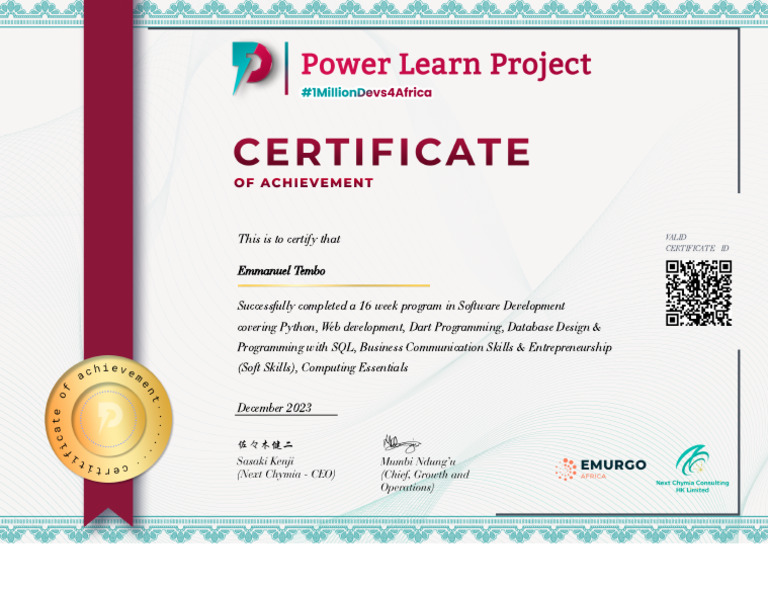 PLP Academy Certificate | PDF