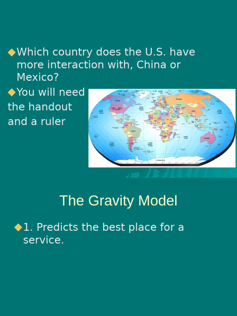 Gravity Model | PDF