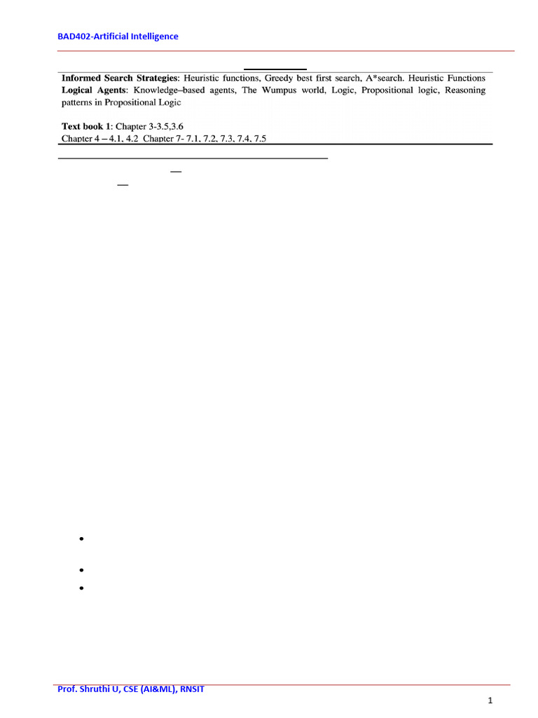BAD402 AI Module 3 Notes | PDF | Theoretical Computer Science | Applied ...