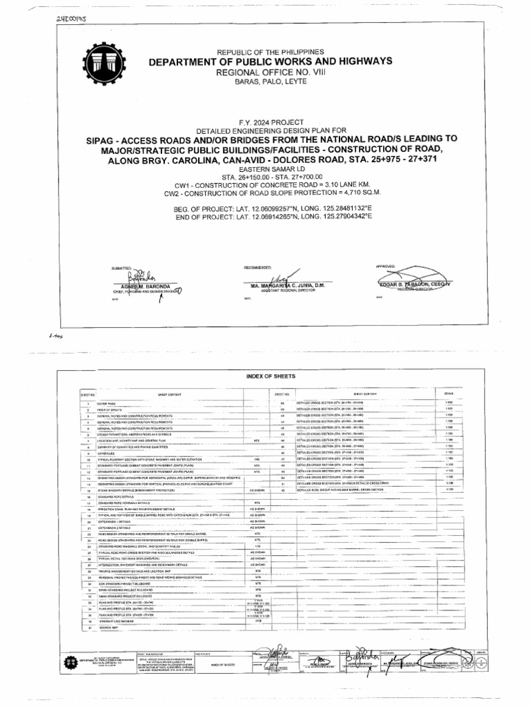 Dpwh road plans1 | PDF