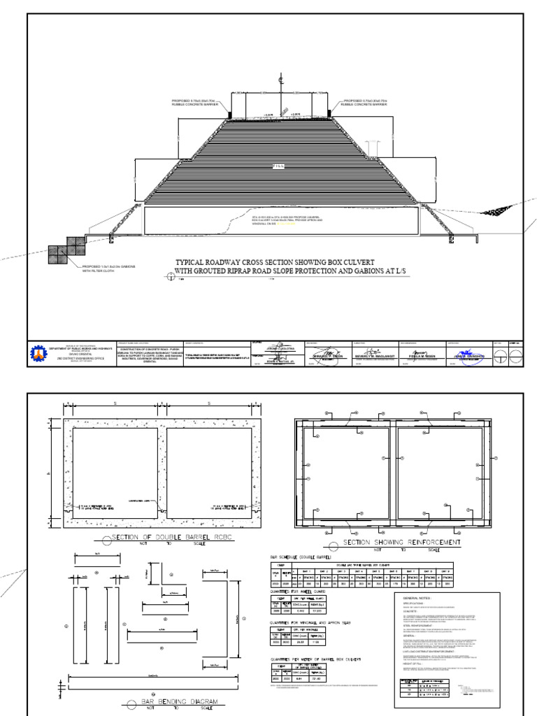 DPWH Road Plans1 | PDF | Structural Engineering | Civil Engineering