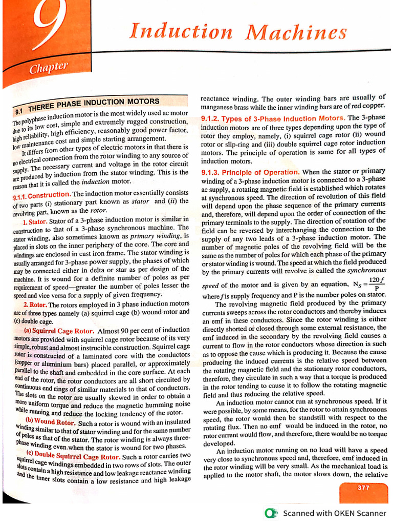 Induction Machine | PDF