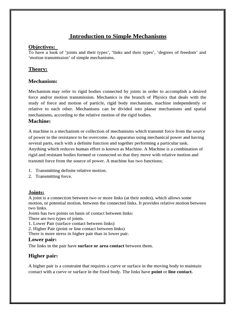 lab no 1 intro | PDF | Classical Mechanics | Mechanical Engineering