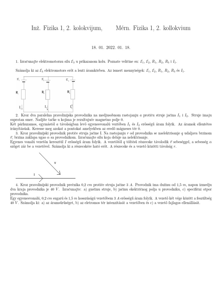 Ognjen638f1b36b9046-Drugi Kolokvijumi, Resenja | PDF