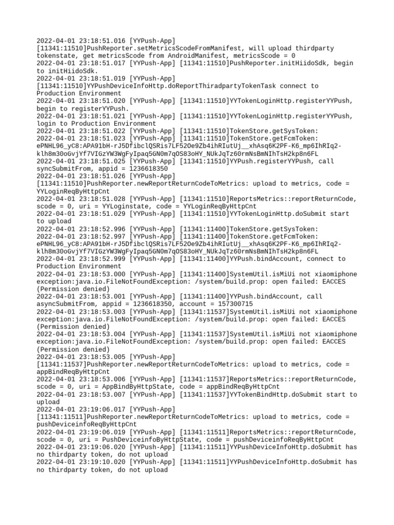 Pushsvc Log | PDF | Computer Programming | Computing