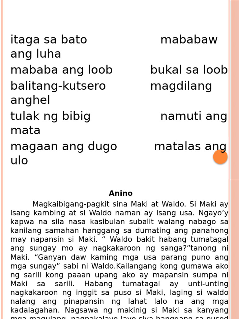 Grade 6 PPT Filipino Q2 W6 Day 1 | PDF