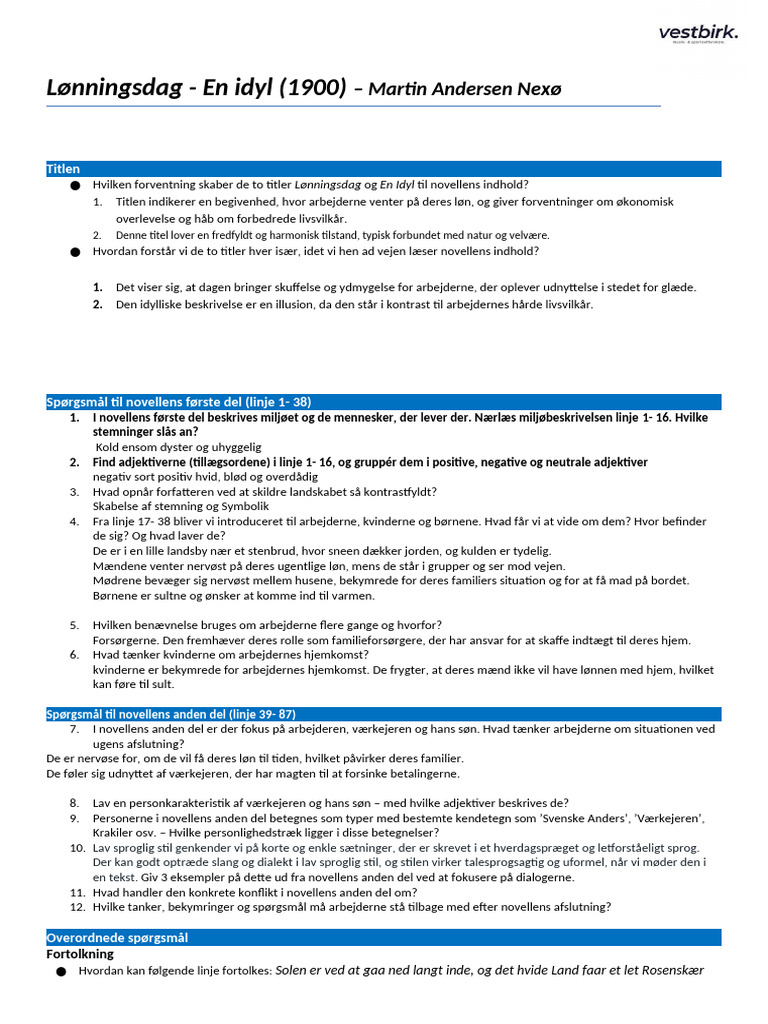 Lønningsdag opgaver elev | PDF