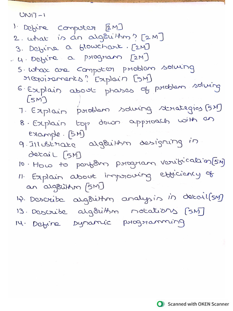 Ip All Units Questions and Programs List | PDF