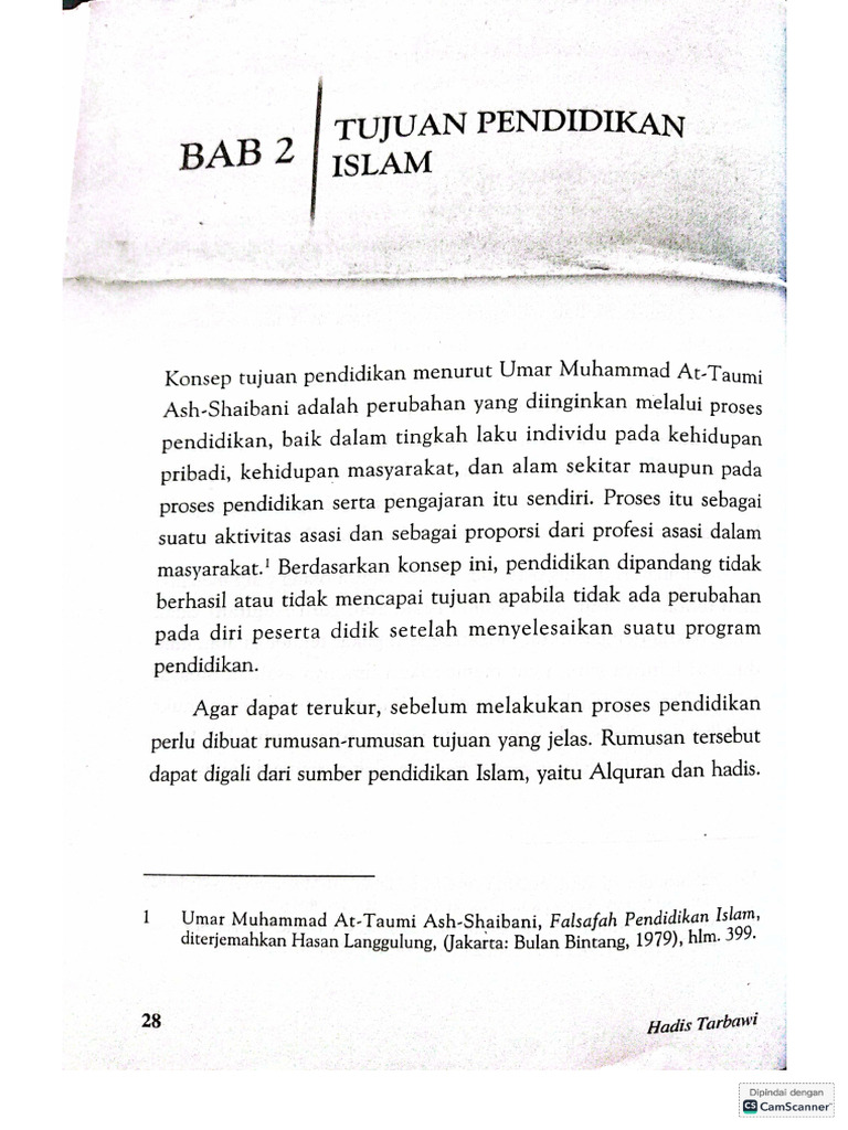 Bab 2 Tujuan Pendidikan Islam | PDF